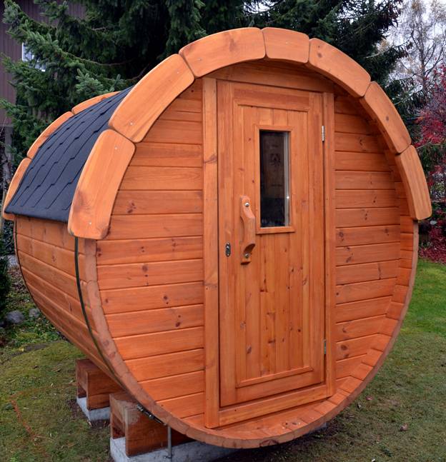 SISU-SHOP der Saunashop - Saunafass Pro-Line 350 cm Saunafass aus Pinieholz Spezifikationen ...